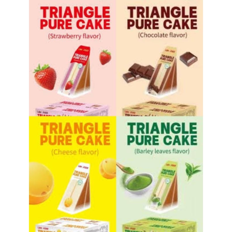 Lex Jazz Triangle Pure Cake Strawberry🍓/Chocolate🍫/Cheese 🧀/Barley ...