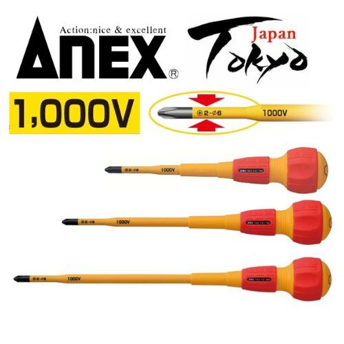 Anex Driver insulation specification 1000V compatible slim tip ...