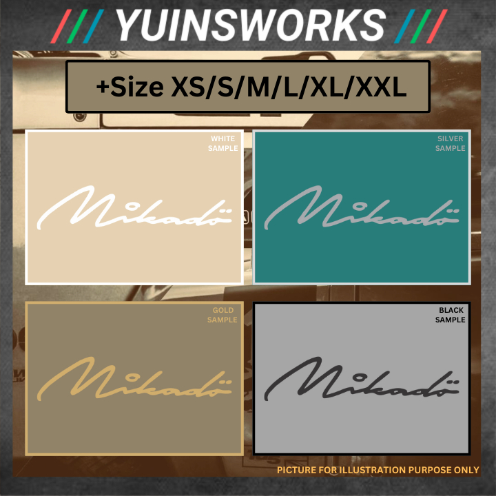 [MIKADO] Premium Sticker For Car, Motor, Boat and Plane Free Custom ...