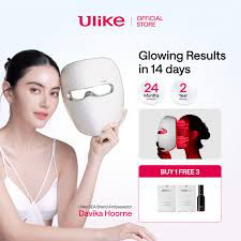 ULIKE REGLOW LED FACE MASK ORIGINAL PROMOTIONS combo Led mirror ...