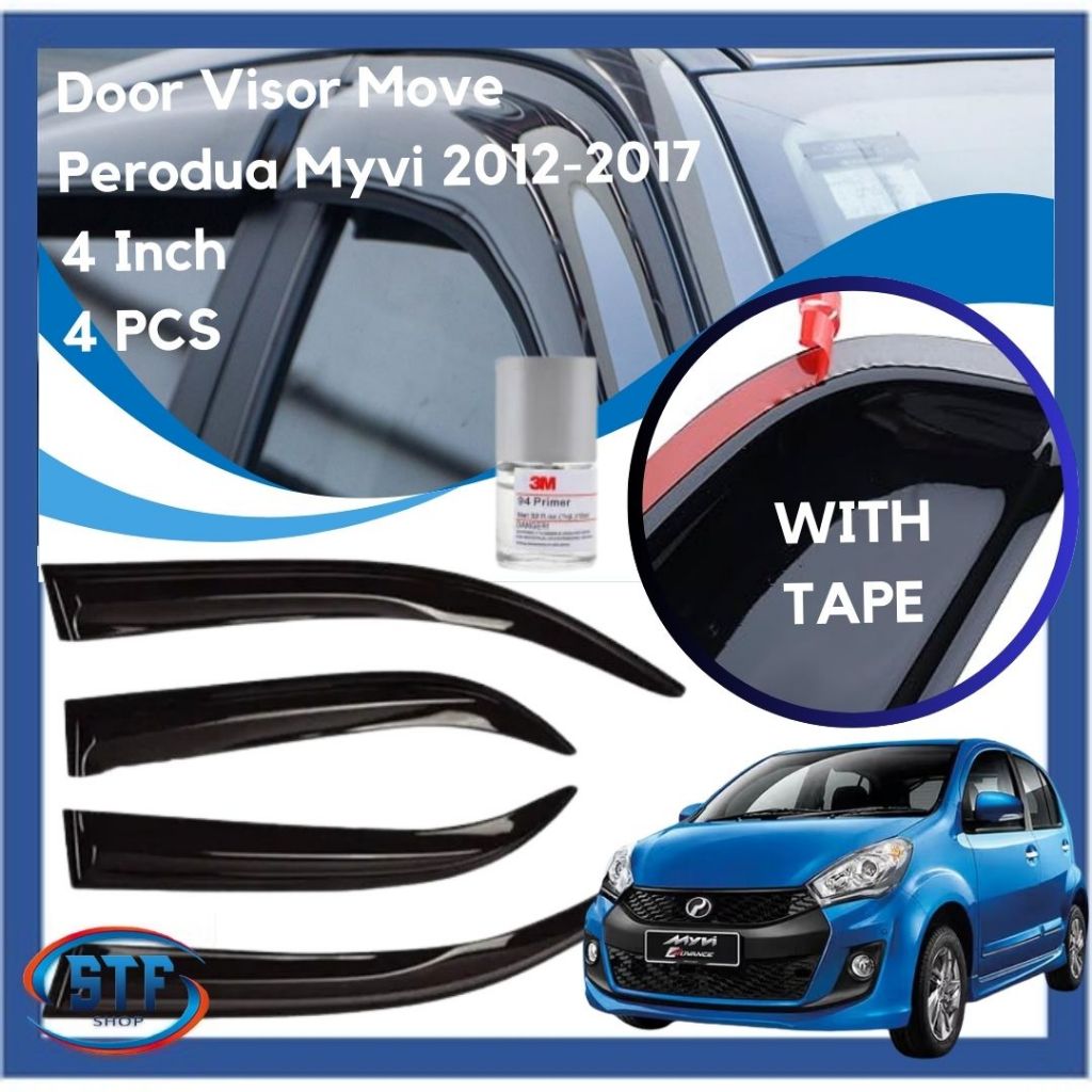 Perodua Myvi 2012-2017 /Myvi SE / Myvi Lagi Best /Myvi Icon Door Visor ...