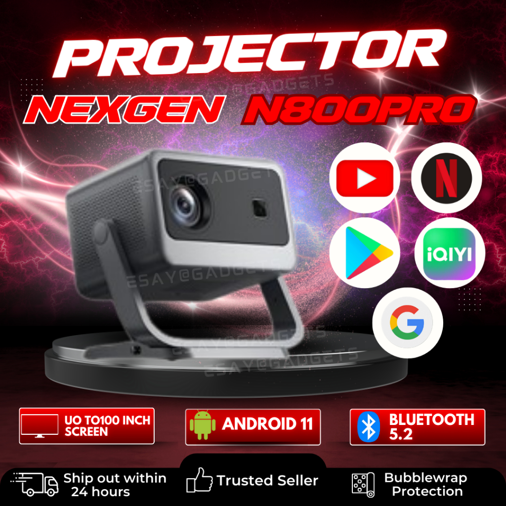LOCAL MALAYSIA SALLER TOP Projector Android 11 NEXGEN N800 PRO FHD ...
