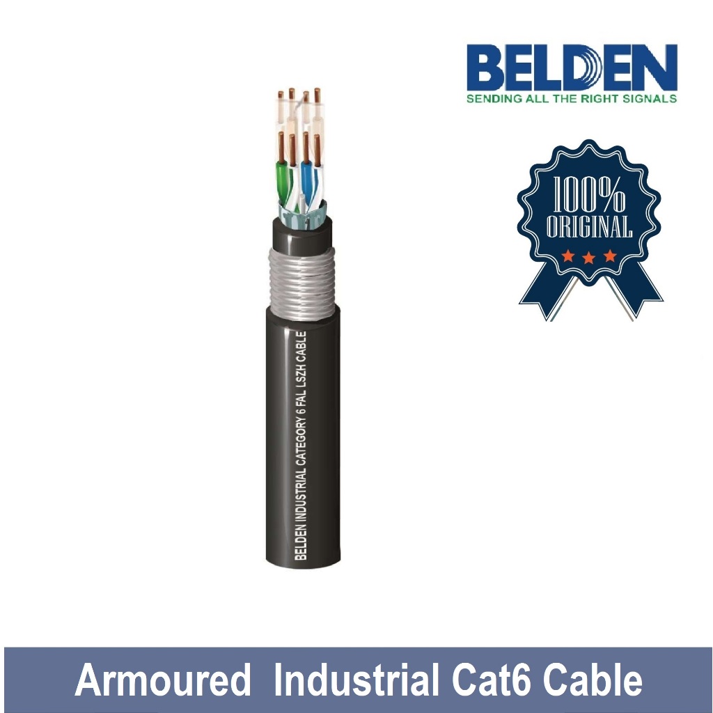 Belden Outdoor Armoured Cat6 Cable (Belden 50106FAL) | Shopee Malaysia