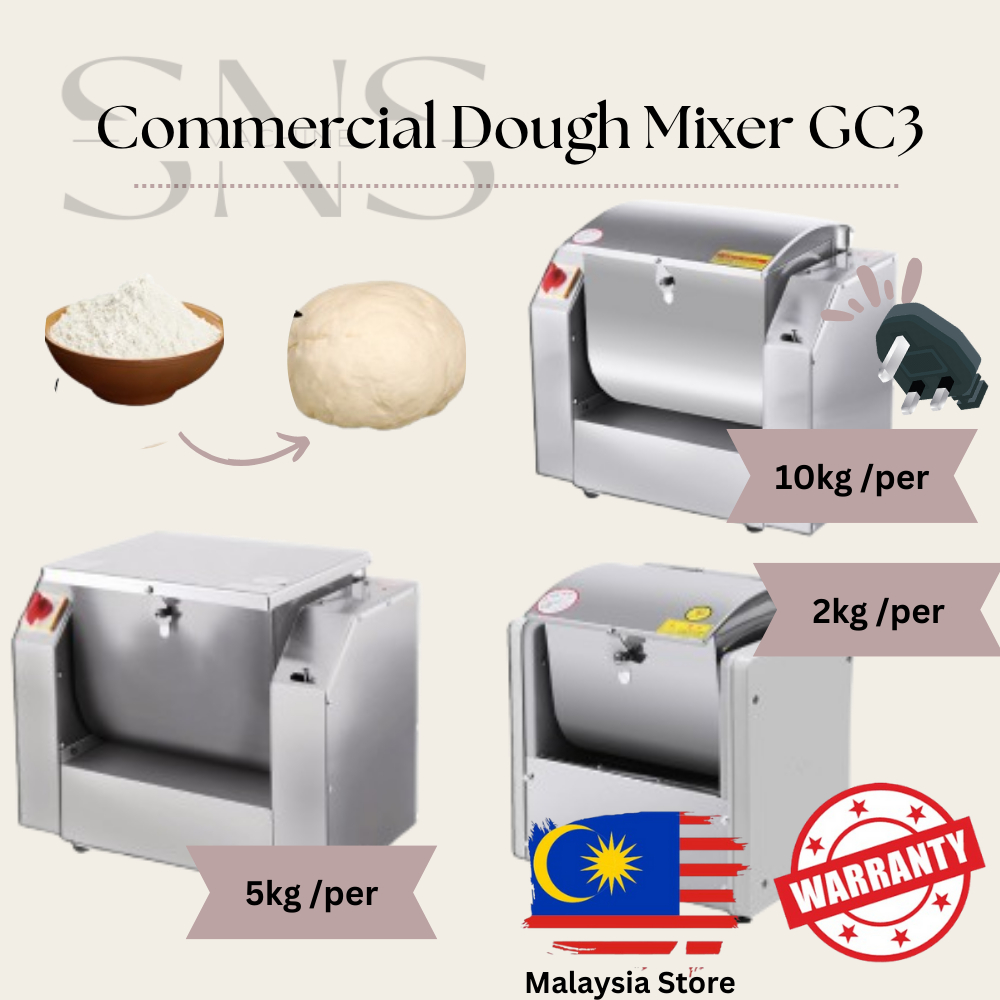 Commercial Dough Mixer Machine – High-Power S-Type Auger, Available in ...