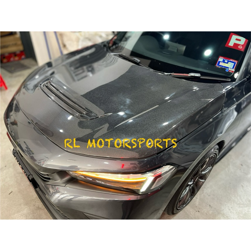 Honda civic Type R FL5 Hatchback Varis Carbon fiber front bonnet bonet ...