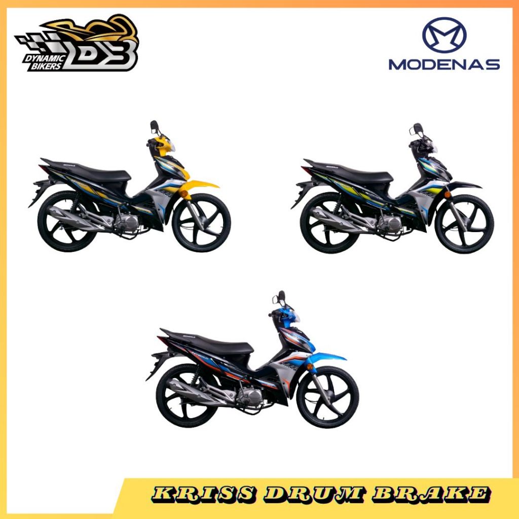 Modenas Kriss 110 V2 Drum Brake Interchange Bike | Shopee Malaysia