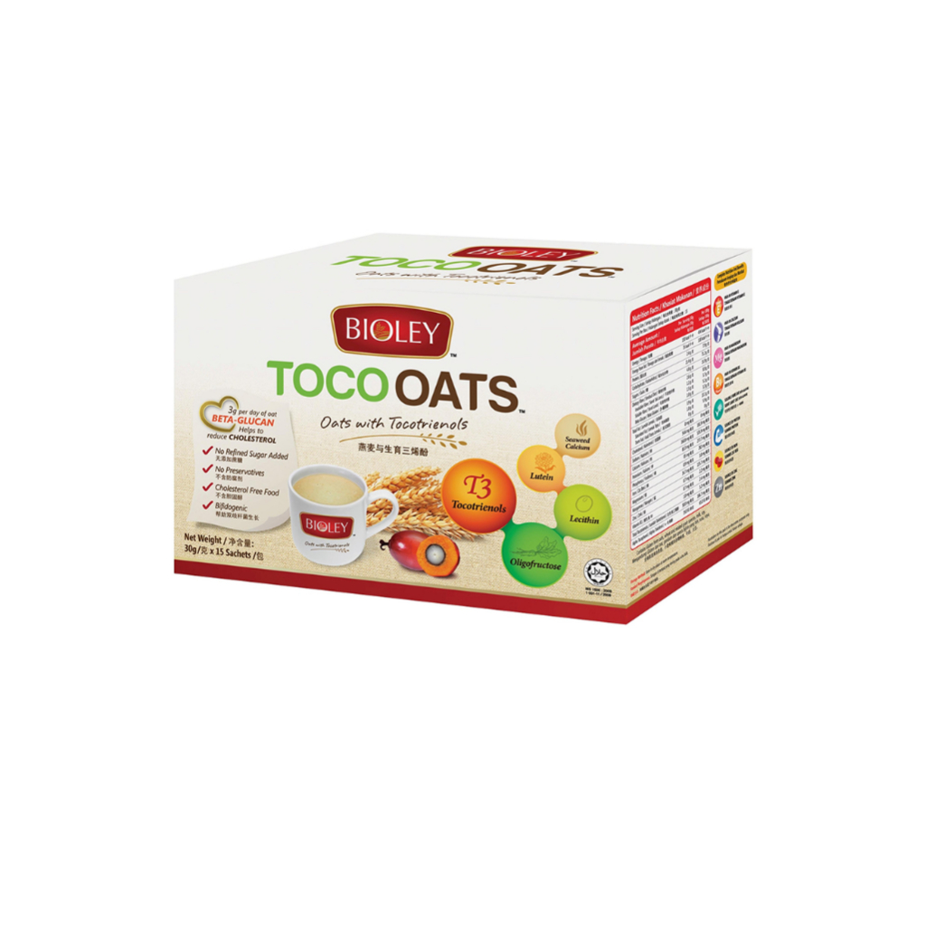 Bioley Toco Oats - Oats with Tocotrienols (30g X 15's) | Shopee Malaysia Bioley Toco Oats - Oats with Tocotrienols (30g X 15's) | Shopee Malaysia