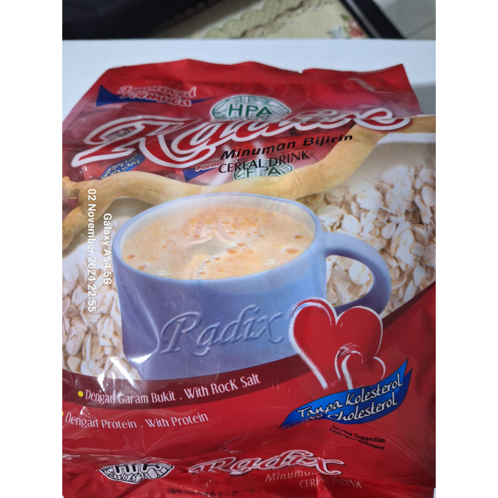 HPA Radix Cereal (20 sachet x 30g x 1 pouch) dengan Garam Bukit + Oats ...