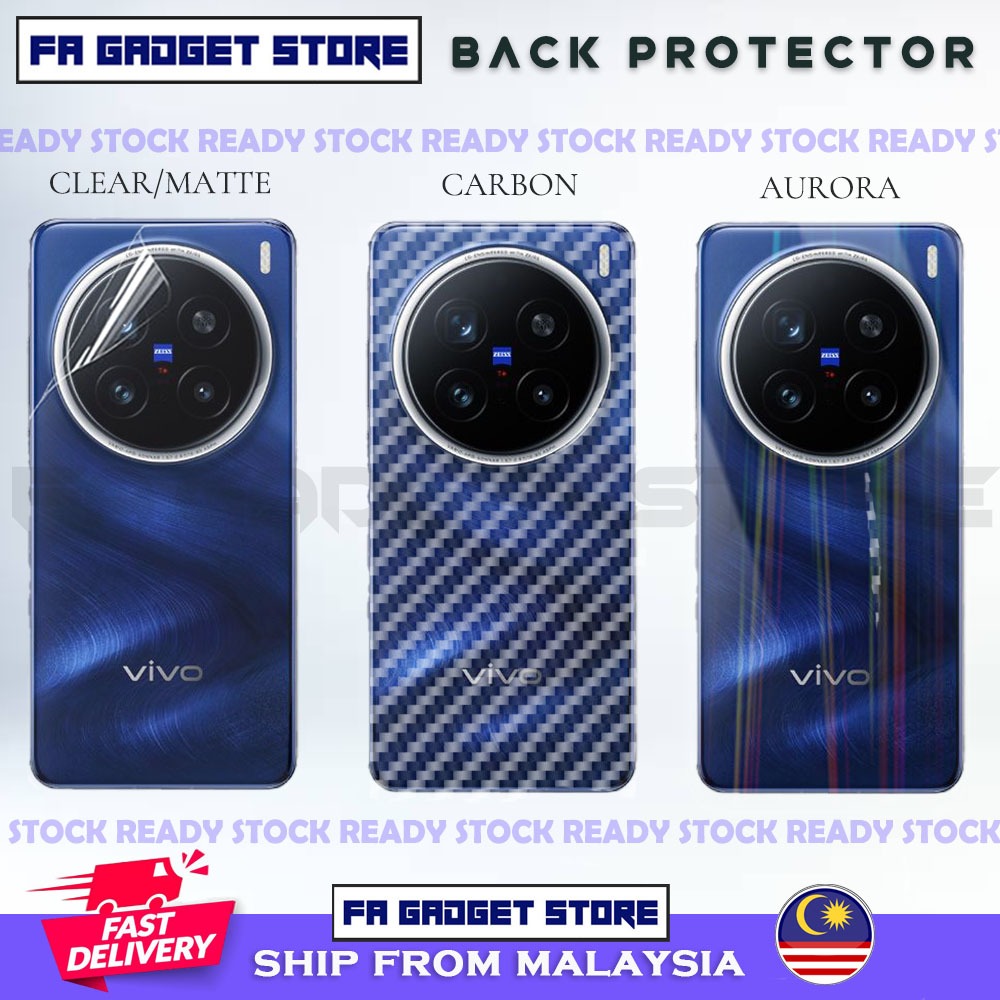 Vivo X200 FE | Pro | Mini | X100 | X90 X80 X70 X60 X50 Pro Hydrogel Back Screen Protector ...