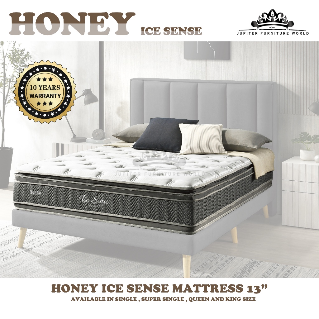 READY STOCK [ HONEY 13" ICE SENSE MATTRESS ]- 10 YEARS WARRANTY/BACK ...