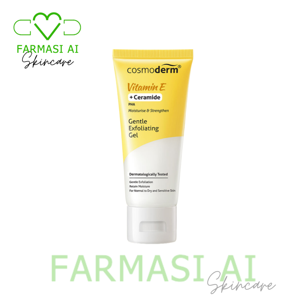Cosmoderm Vitamin E + Ceramide Gentle Exfoliating Gel 50ml (Exp Date ...