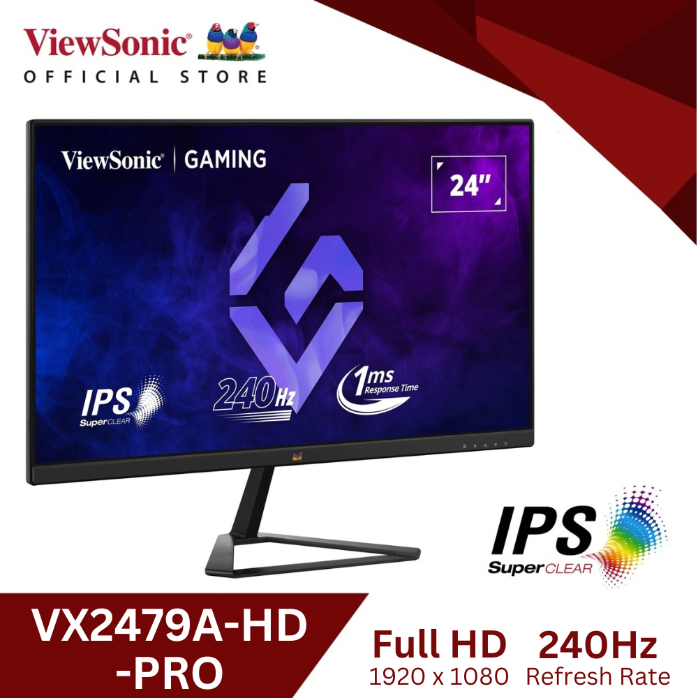 VIEWSONIC 24” VX2479A-HD-PRO / 27" VX2779-HD-PRO Full HD LED IPS Gaming ...