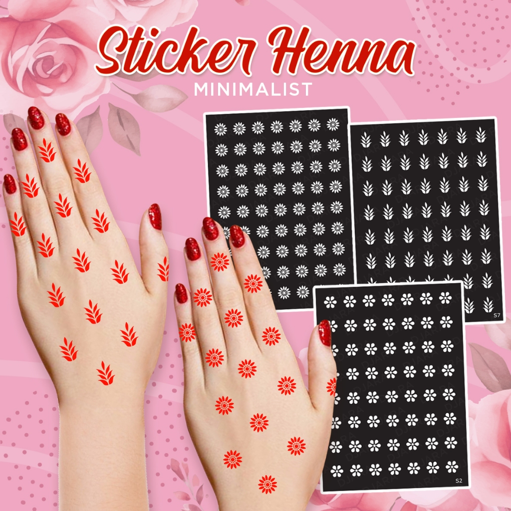 Sticker Inai Pengantin New Design / Henna Sticker / Mehndi Stencil ...
