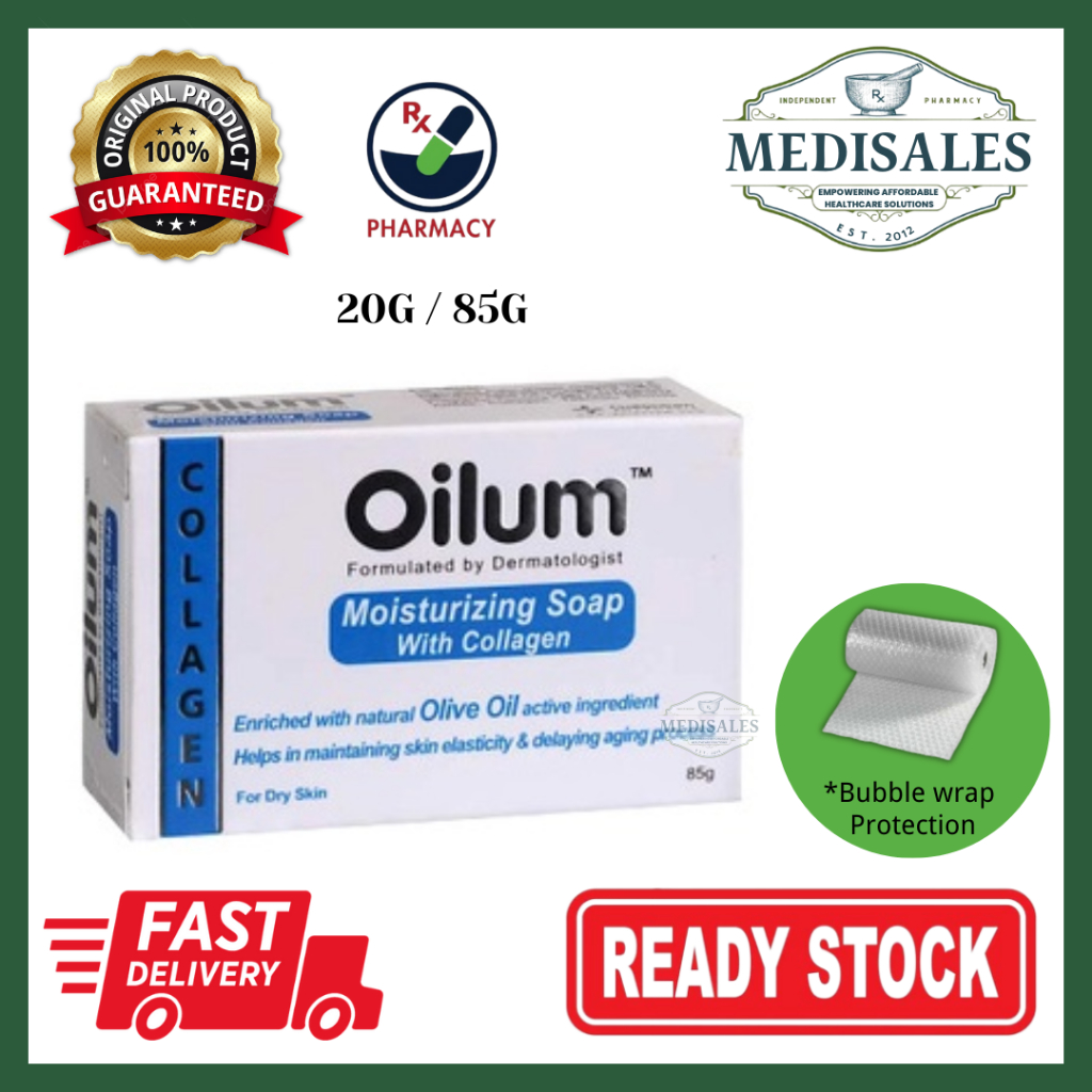 OILUM MOISTURIZING SOAP WITH COLLAGEN 85G | 20G | Shopee Malaysia