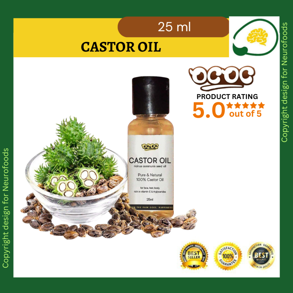 Pure Cold Pressed Castor Oil 25 ml External Used Only | Shopee Malaysia