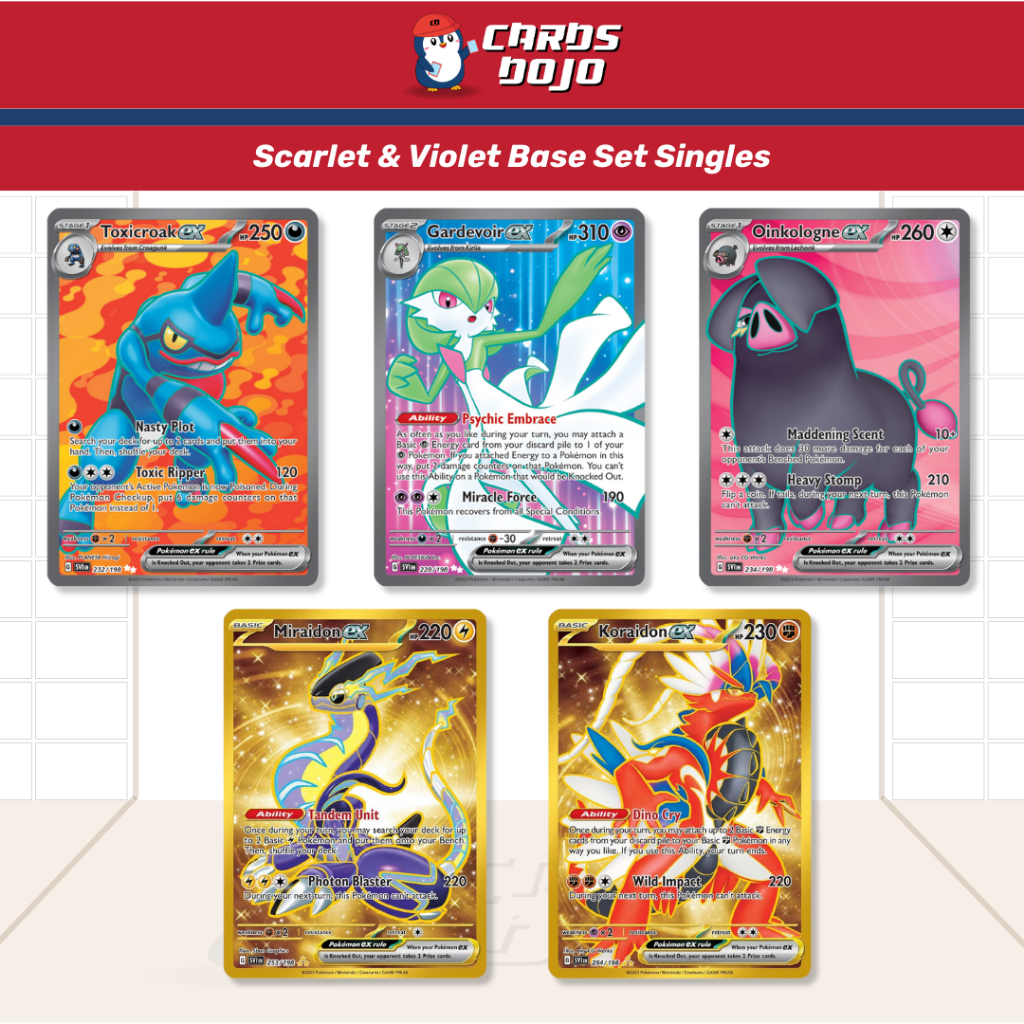 [READY STOCK] Scarlet & Violet Base Set Singles GOLD/FA Pokemon TCG ...