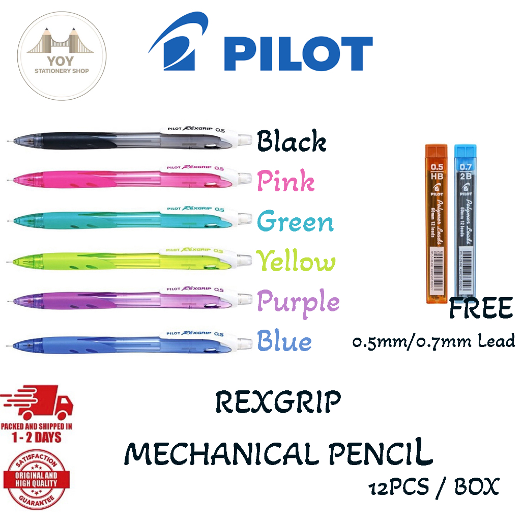Pilot REXGRIP Mechanical Pencil Value Pack (READY STOCK / 100% ORIGINAL) | Shopee Malaysia