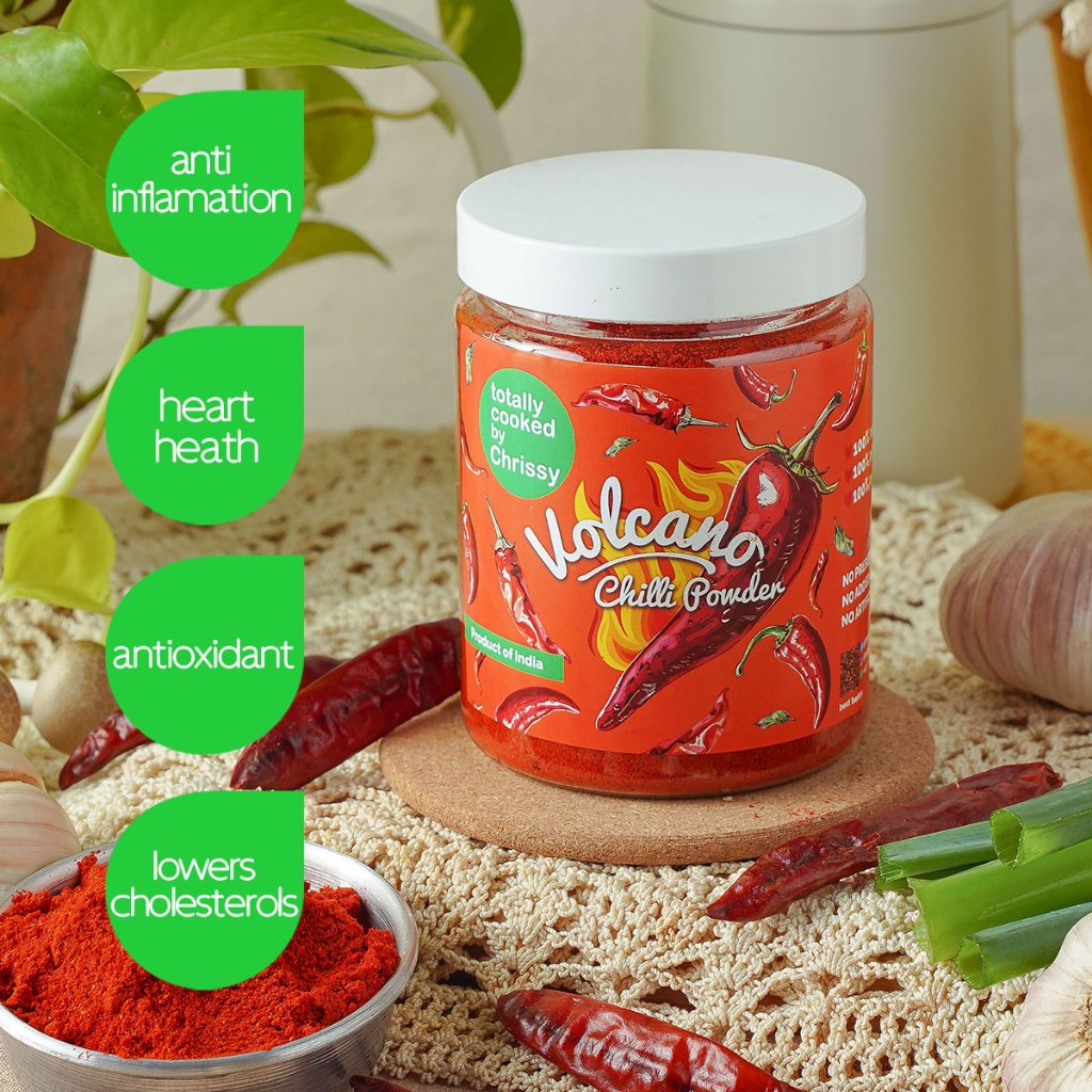 Volcano Chilli Powder, Totally Cooked by Chrissy 100g,140g,100% Pure ...