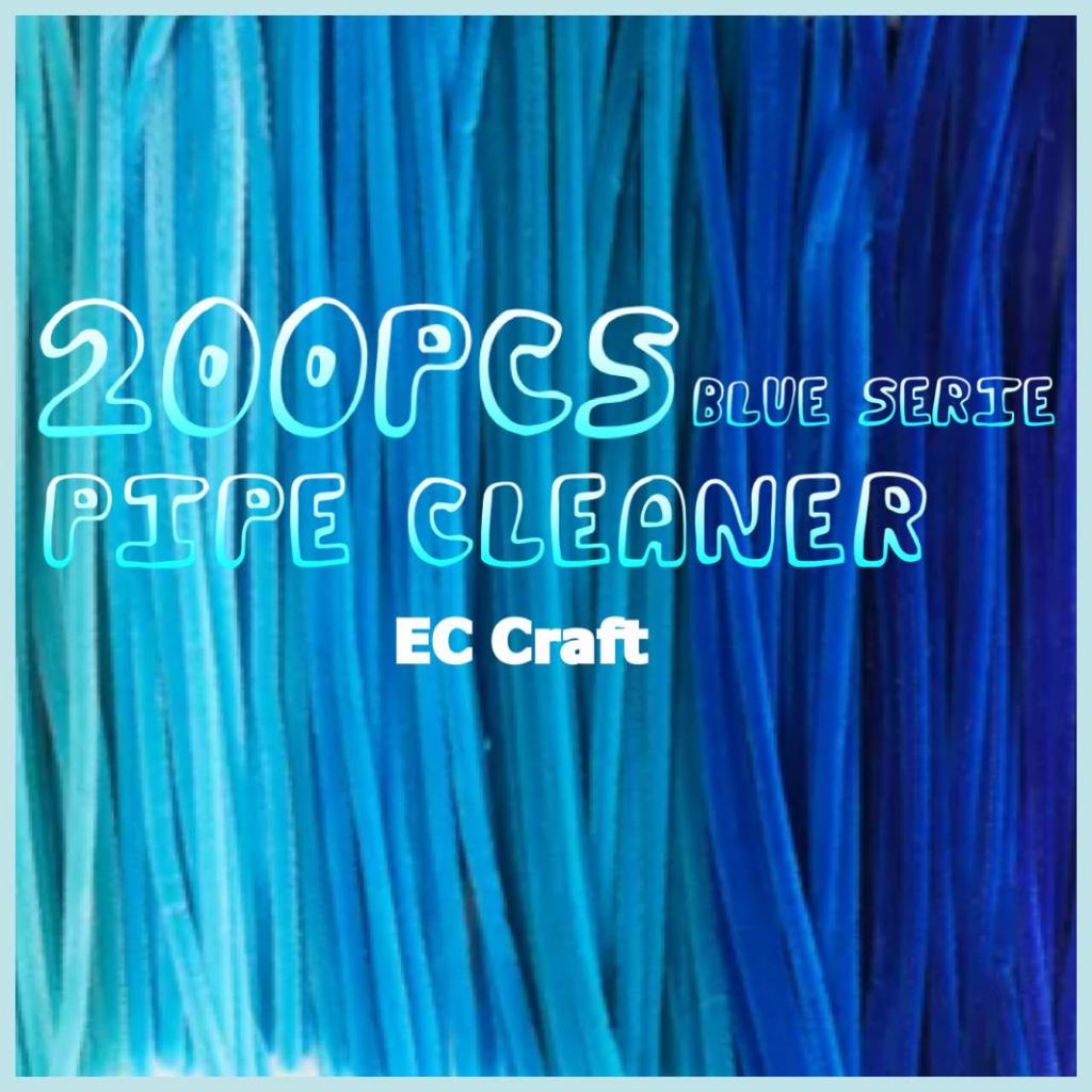 [Lebih Gebu]200pcs Blue Series Pipe Cleaners/Dawai Bulu 6mm/Craft ...