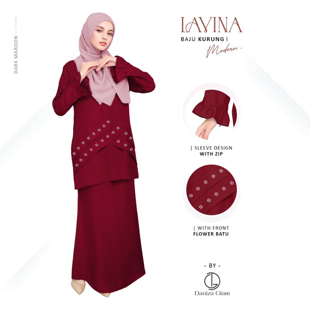 *New Season Arrival* Lavina Baju Kurung Modern with stylish batu by ...