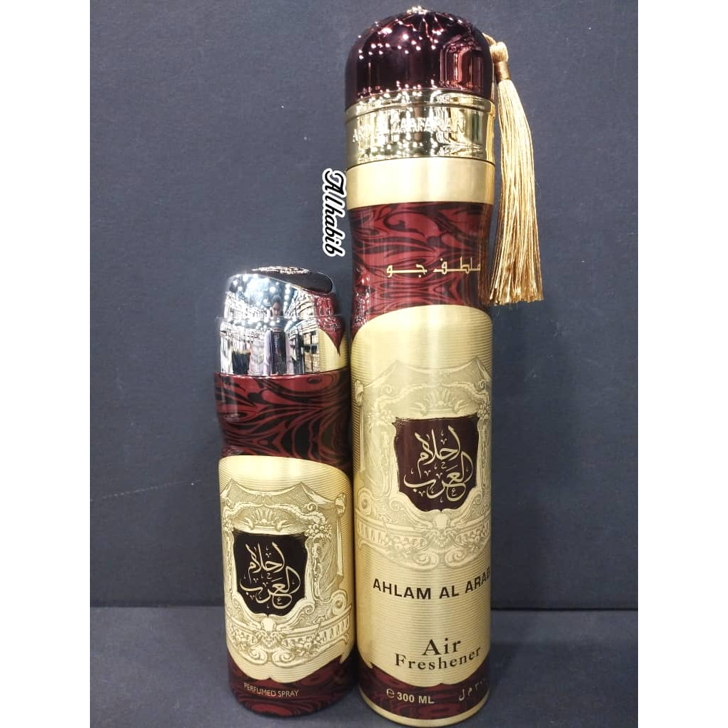COMBO OFFER AIR FRESHENER + BODY SPRAY AHLAM AL ARAB | Shopee Malaysia