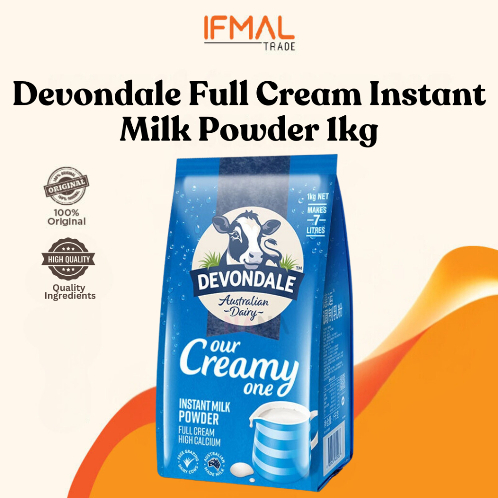 Devondale Full Cream Instant Milk Powder 1kg | Ready Stock | Susu ...