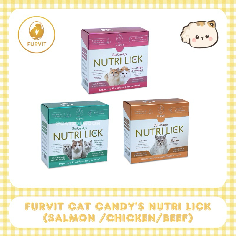 Furvit Cat Candy's Nutri Lick Cat Nutritional Supplement (40 sachets ...