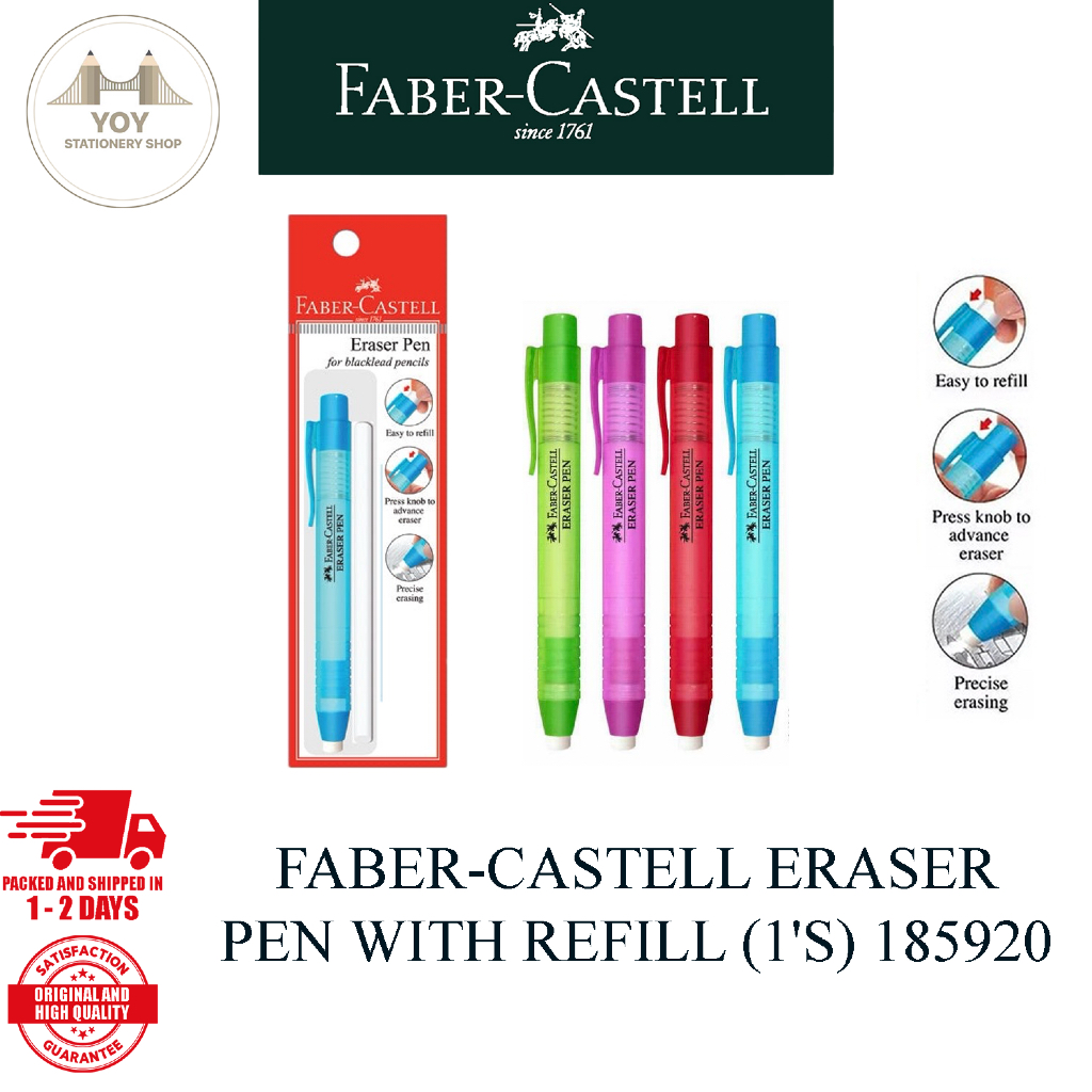 FABER-CASTELL ERASER PEN WITH REFILL (1'S) 185920 / FABER CASTELL ...