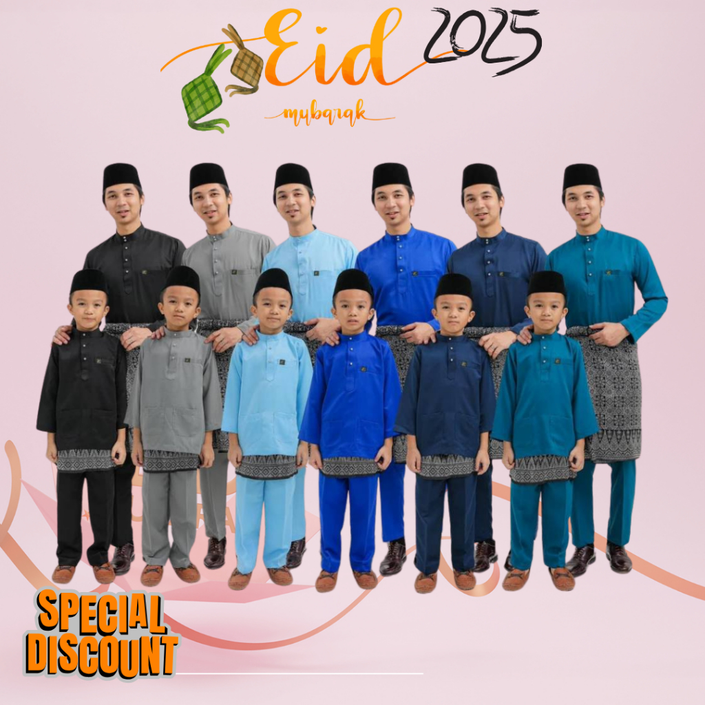 [ RAYA 2025]NEW COLLECTION ! BAJU MELAYU DEWASA & KANAK 5 COLOUR ...