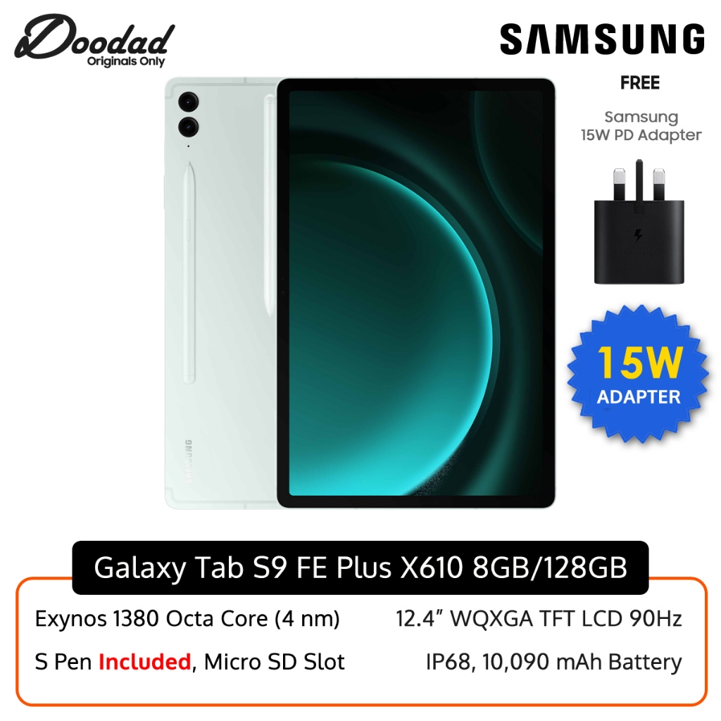 Samsung Galaxy Tab S9 FE+ Plus WiFi With S Pen 12GB+256GB SM-X610 With ...