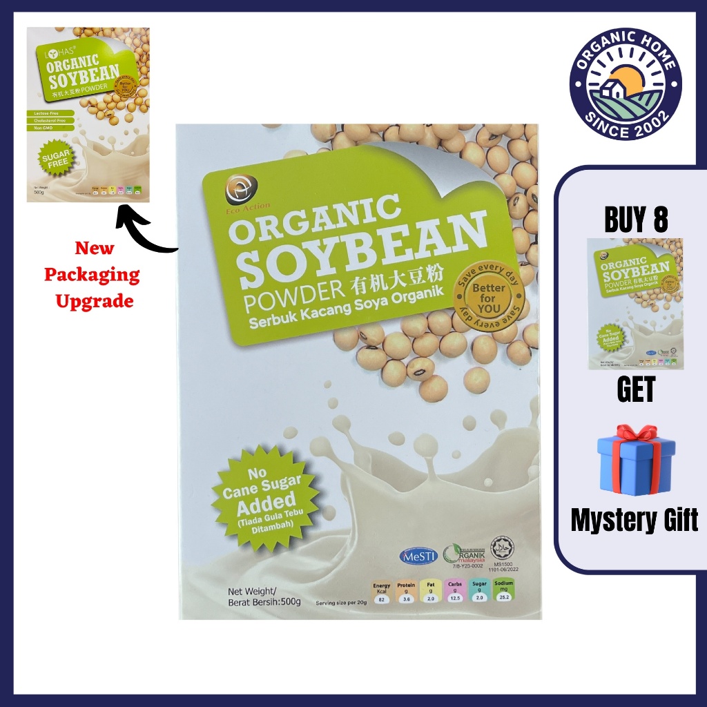 Eco Action (LOHAS) Organic Soybean Powder (Sugar Free) 有机大豆粉 (500g ...