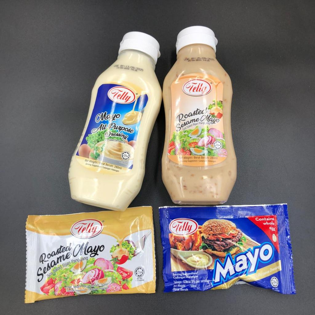 Telly Mayo All Purpose Dressing / Roasted Sesame Mayo 280ml / 50ml ...
