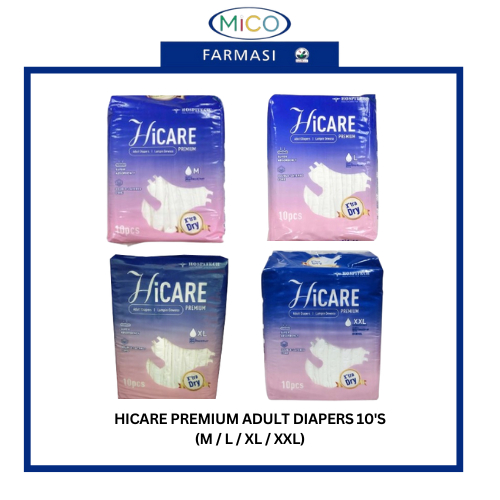 HICARE PREMIUM ADULT DIAPERS - (M / L / XL / XXL) | Shopee Malaysia