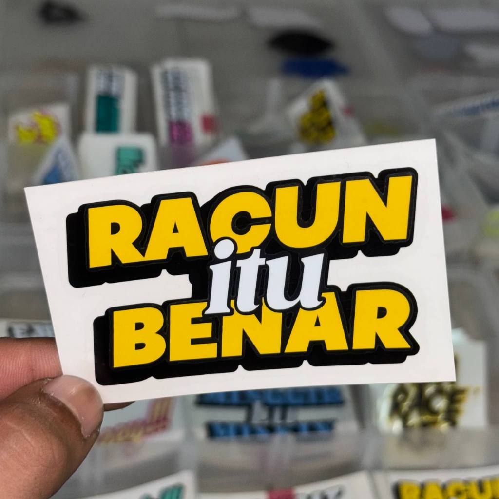 STICKER RACUN ITU BENAR | STICKER MOTOR | STICKER KERETA | Shopee Malaysia
