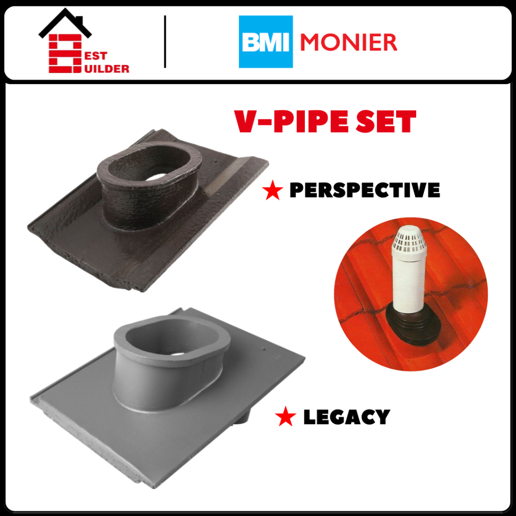 MONIER Perspective Legacy V-Pipe Set Titanium Black Silverstone Grey ...