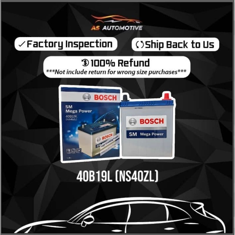 NS40 | 40B19L (Standard) | NS40ZL Battery BOSCH Car Battery - Myvi ...