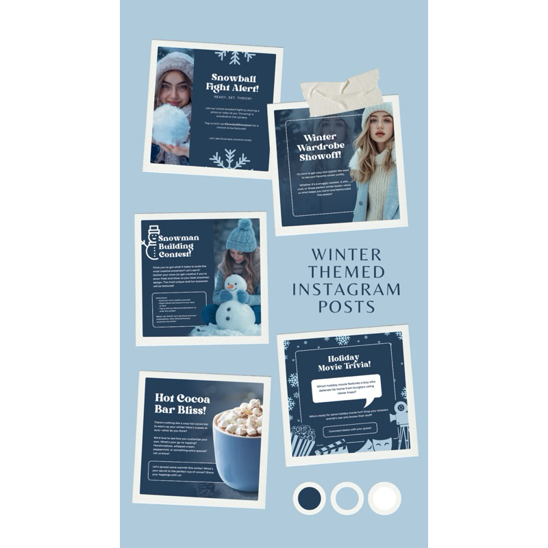 Winter Themed Instagram Posts (Canva Template) | Shopee Malaysia