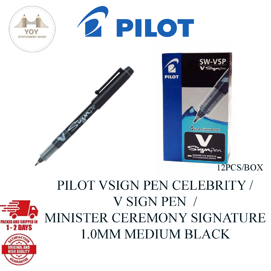 PILOT VSIGN PEN CELEBRITY / PILOT V SIGN PEN / MINISTER CEREMONY ...