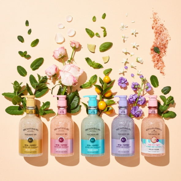 KOREA LG ON THE BODY Veilment Natural SPA DEAD SEA SALT SCRUB Body Wash ...