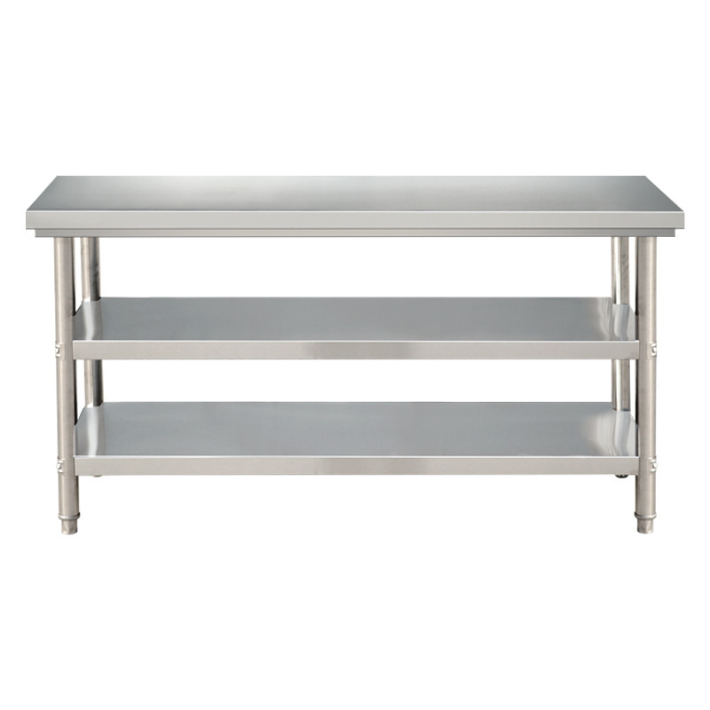 Removable Double-Layer Stainless Steel Workbench Restaurant Kitchen ...