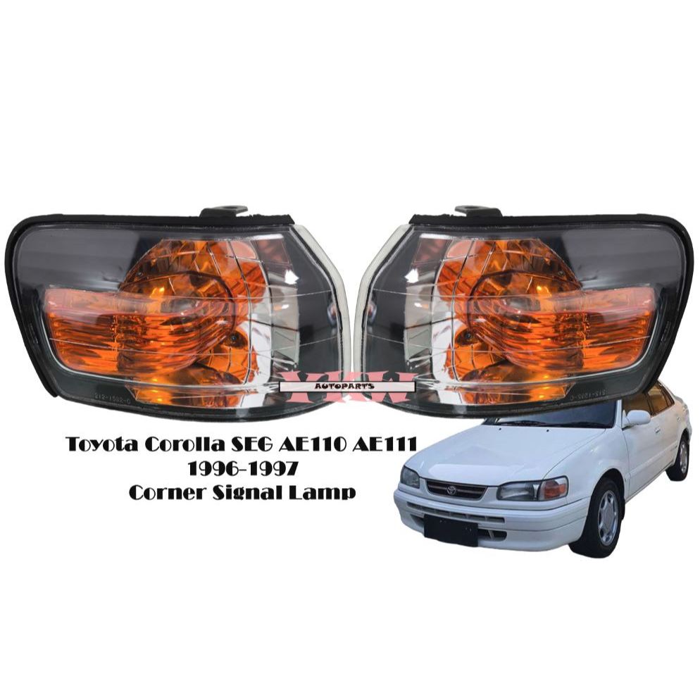 Toyota Corolla SEG AE110 AE111 1996-1997 Black Crsytal Corner Light ...