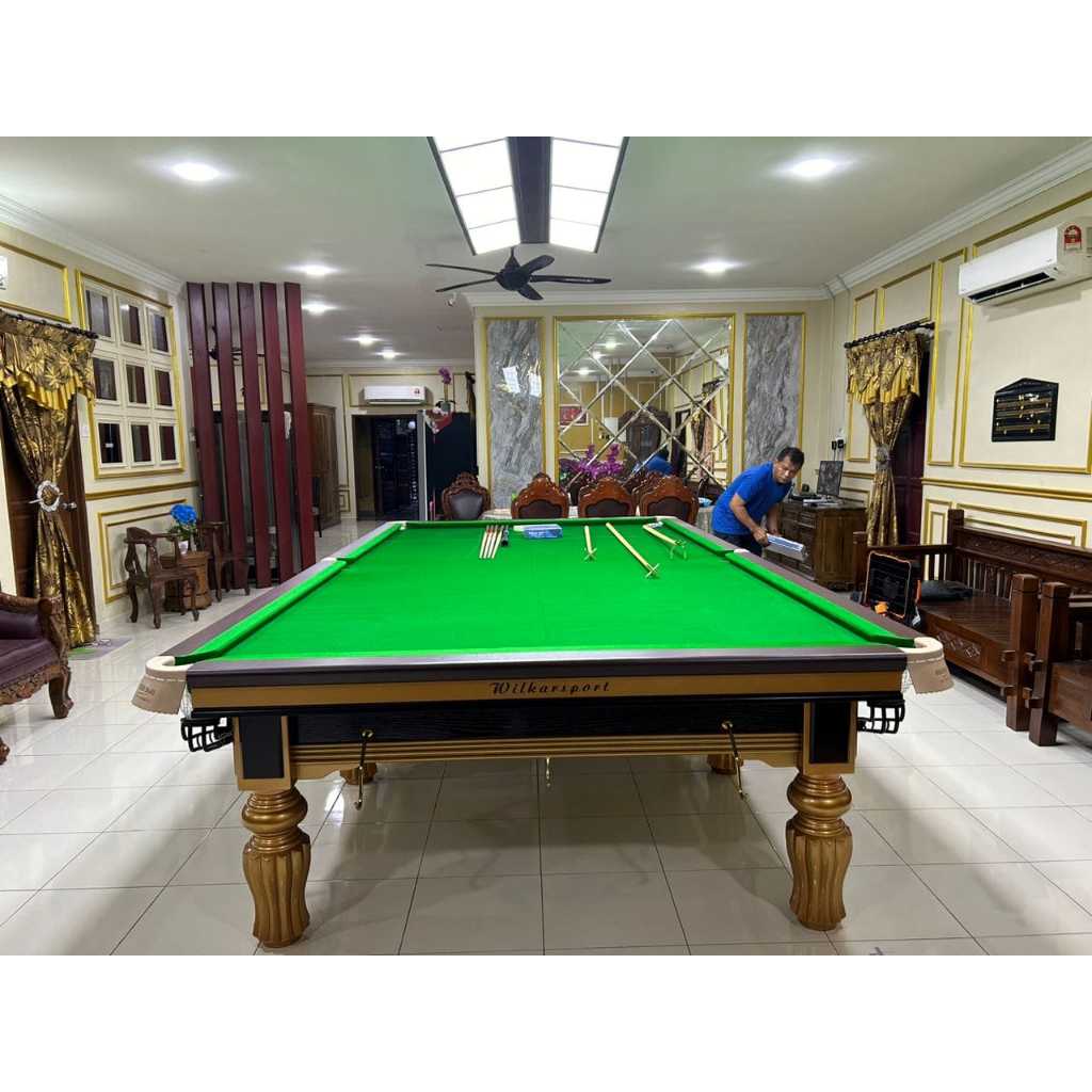 WILKAR Gold Club Snooker Table 12ft x 6ft | Shopee Malaysia