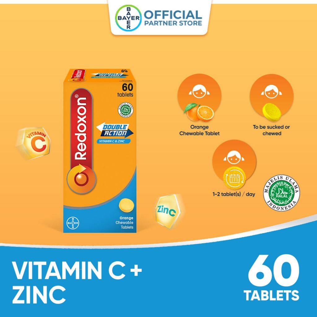Redoxon Double Action Chewable Tablets (60's) | Shopee Malaysia