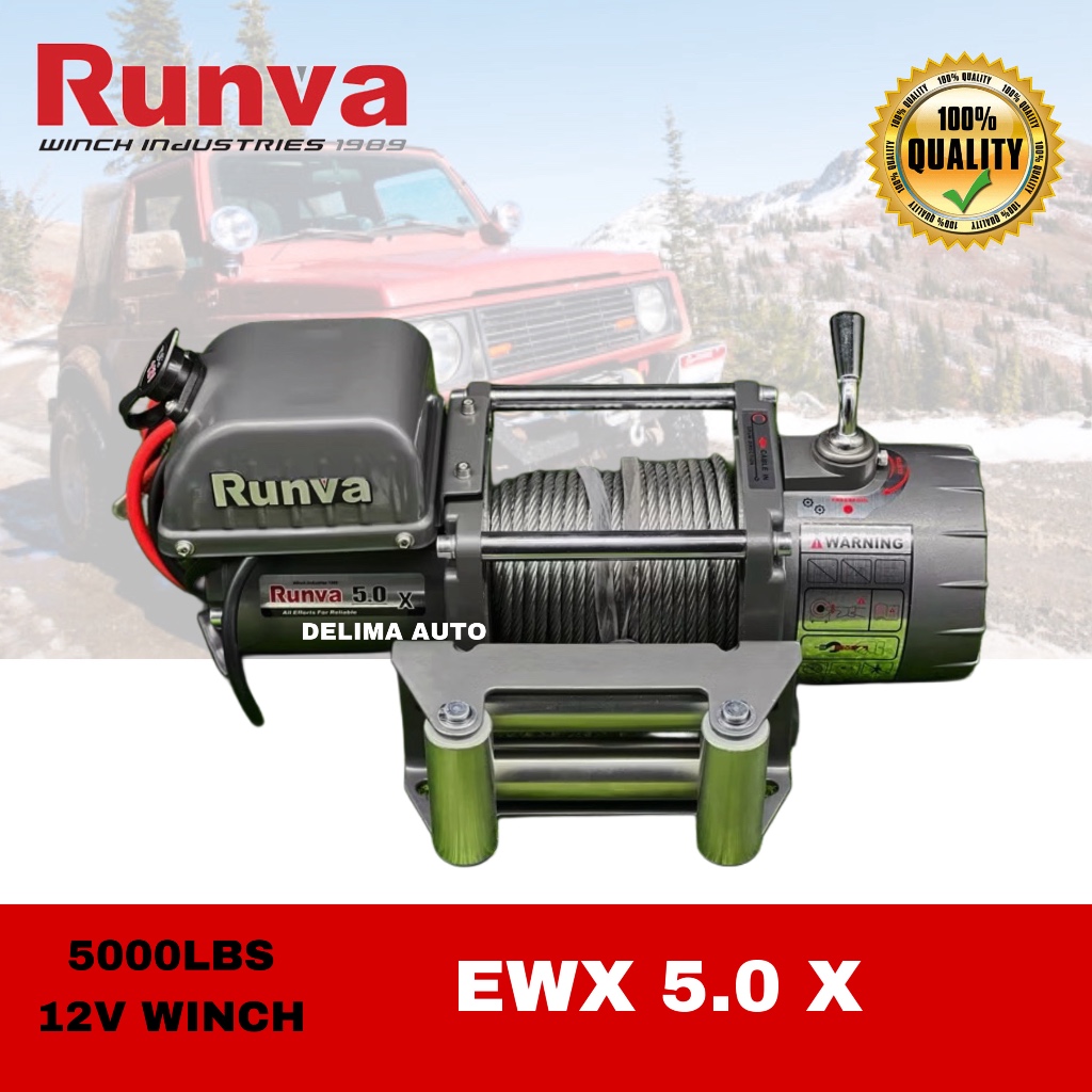 RUNVA EWX 5000U 4X4 ELECTRIC WINCH 12V | Shopee Malaysia