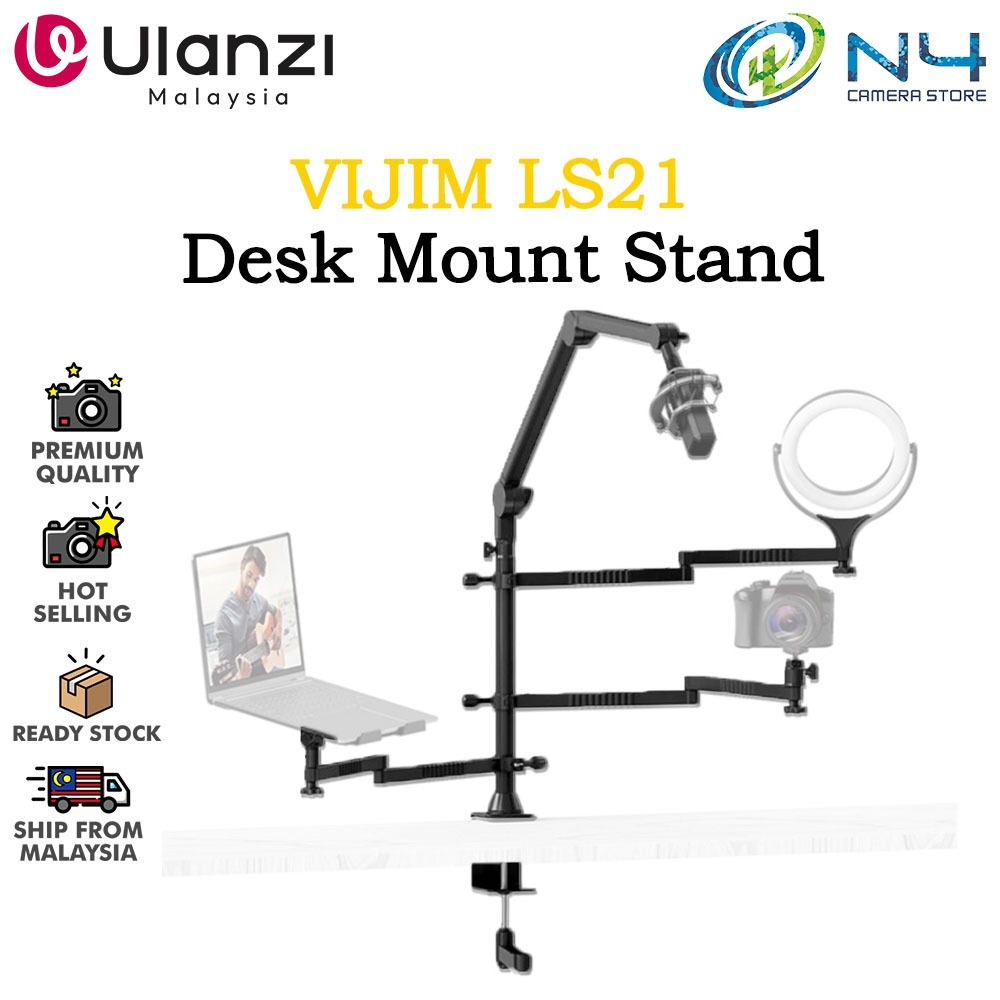 Ulanzi VIJIM LS21 Desk Mount Stand 3 in 1 for Studio & Live | Shopee ...