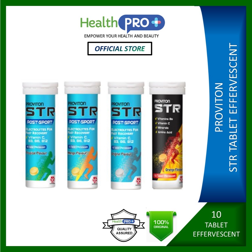 Proviton STR 10 Tablet Effervescent Post Sport / ORANGE /MANGO/TROPICAL ...