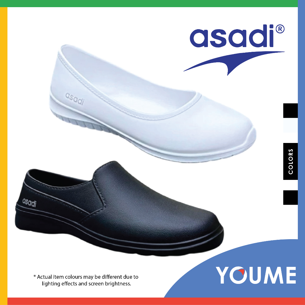 ASADI Men-1555 Women-1557 Formal Nurse Hospital Slip Ons Rubber Shoes ...