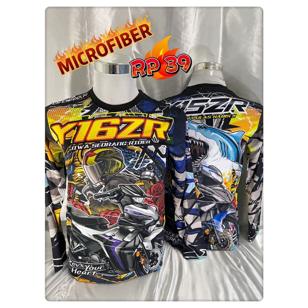 CLEARANCE SALE - Offer !!! BAJU JERSEY MOTOR Y15 LENGAN PANJANG - FULL ...