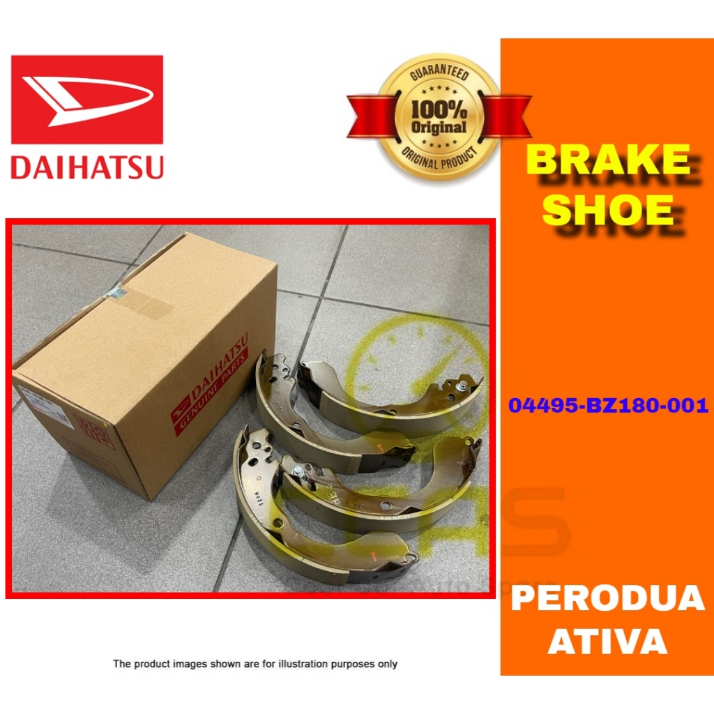 100% ORI-PERODUA BRAKE SHOE DH-04495-BZ180 PERODUA ATIVA 1.0 TURBO ...