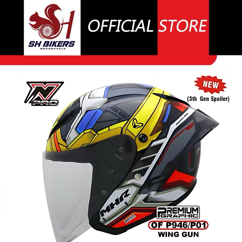 [Special Edition] Ready Stock MHR Helmet P946 NV PRO GUNDAM [WINGUN ...